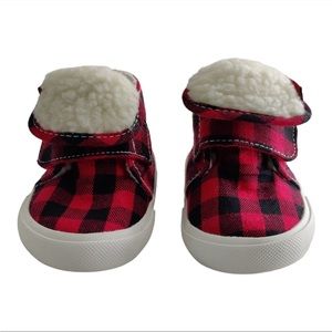 Sesame Street | Shoes | Sesame Street Elmo Buffalo Plaid Cozy Velcro ...